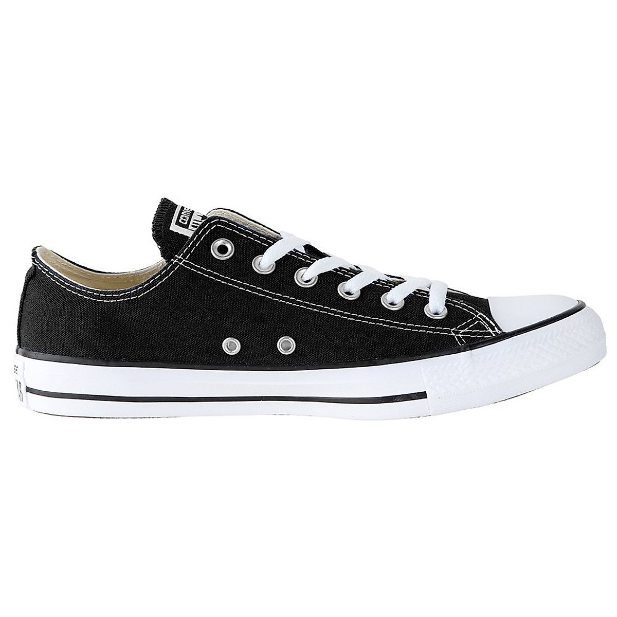 Converse Unisex Chuck Taylor All Star Low Top Black Sneakers - 9 Men 11 Women