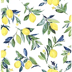 NuWallpaper NUS3161 Lemon Drop Peel & Stick Wallpaper, Yellow
