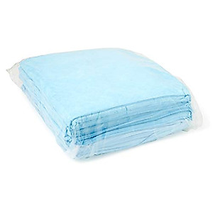 Medline Quilted Basic Disposable Blue Underpad, 23 x 36 for incontinence, Furniture Protection or Pet Pads (Pack of 150)