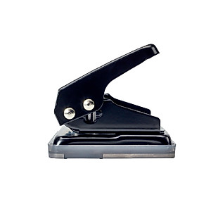 Rexel Student 2 Hole Punch, 8 Sheet Capacity, Adjustable Guide Bar, Metal, Assorted Colours, 62061