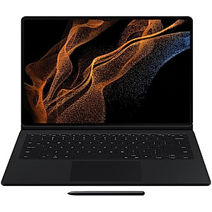 Samsung Book Cover Keyboard/Cover Case [Book Fold] Samsung Galaxy Tab S8 Ultra Tablet - Black