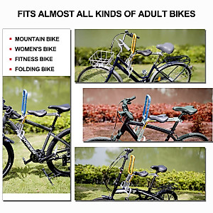 UrRider Child Bike Seat, Front Mount Kids Bike Seat,Fit Mountain Bikes, Cruiser Bikes, Folding Bikes, Ultra Light,Portable, Tool-Free, Quick-Release,Toddler Bike Seat for 2-6 Years(up to 60lbs)