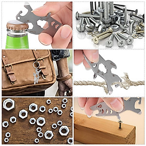 Cobee Shark Bottle Opener, 2 Pcs Multifunctional Shark Beer Opener Keychain Pendant Creative Metal Opener Pocketable Opener Accessories for Camping Traveling for Dad Boyfriend Bartender