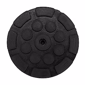 Qiilu Auto Jacking Lift Pad, 4 Pcs Car Round Rubber Arm Pads Auto Jacking Lift Pads Weightlifter Accessories