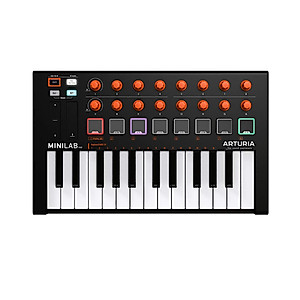 Arturia MiniLab MKII 25-Key USB MIDI Controller (Orange Edition)
