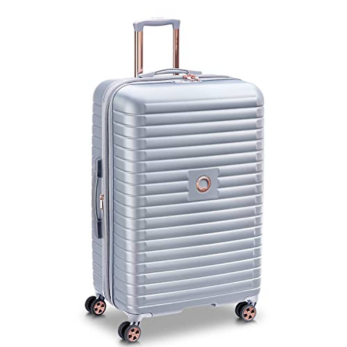 DELSEY PARIS Cruise 3.0 Hardside Expandable Luggage with Spinner Wheels, Platinum, Checked-Large 28 Inch