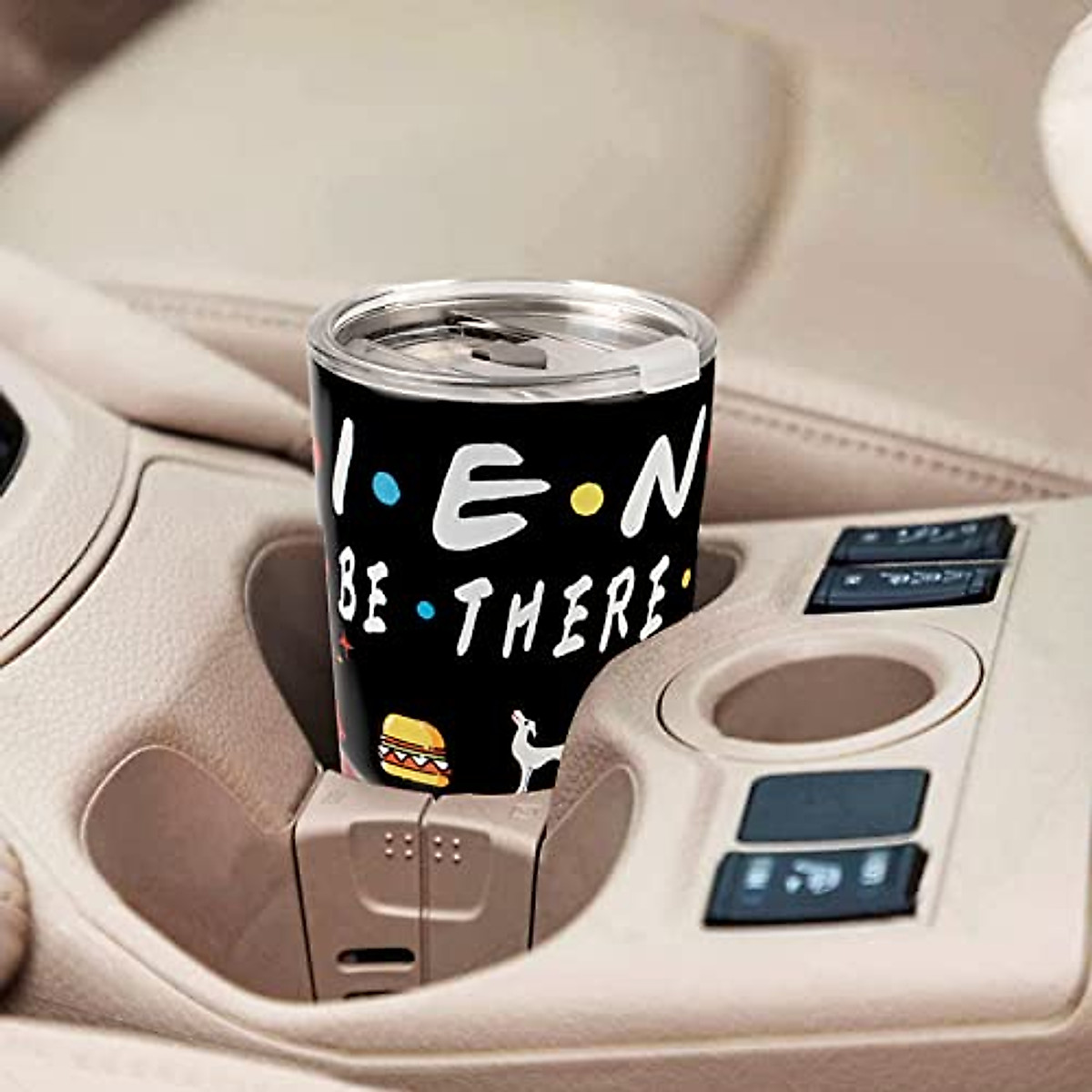 Friends 30 oz Stainless Steel Tumbler with Lids,Friends TV Show Gifts,Friends TV Show Merchandise,Friends Coffee Mugs 30oz Double Walled Insulated Tumbler Travel Coffee Cup Keeps Drinks Cold & Hot