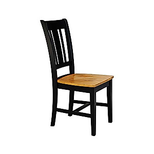 International Concepts 30" Round Top Pedestal Table - With 2 San Remo Chairs, Black/Cherry