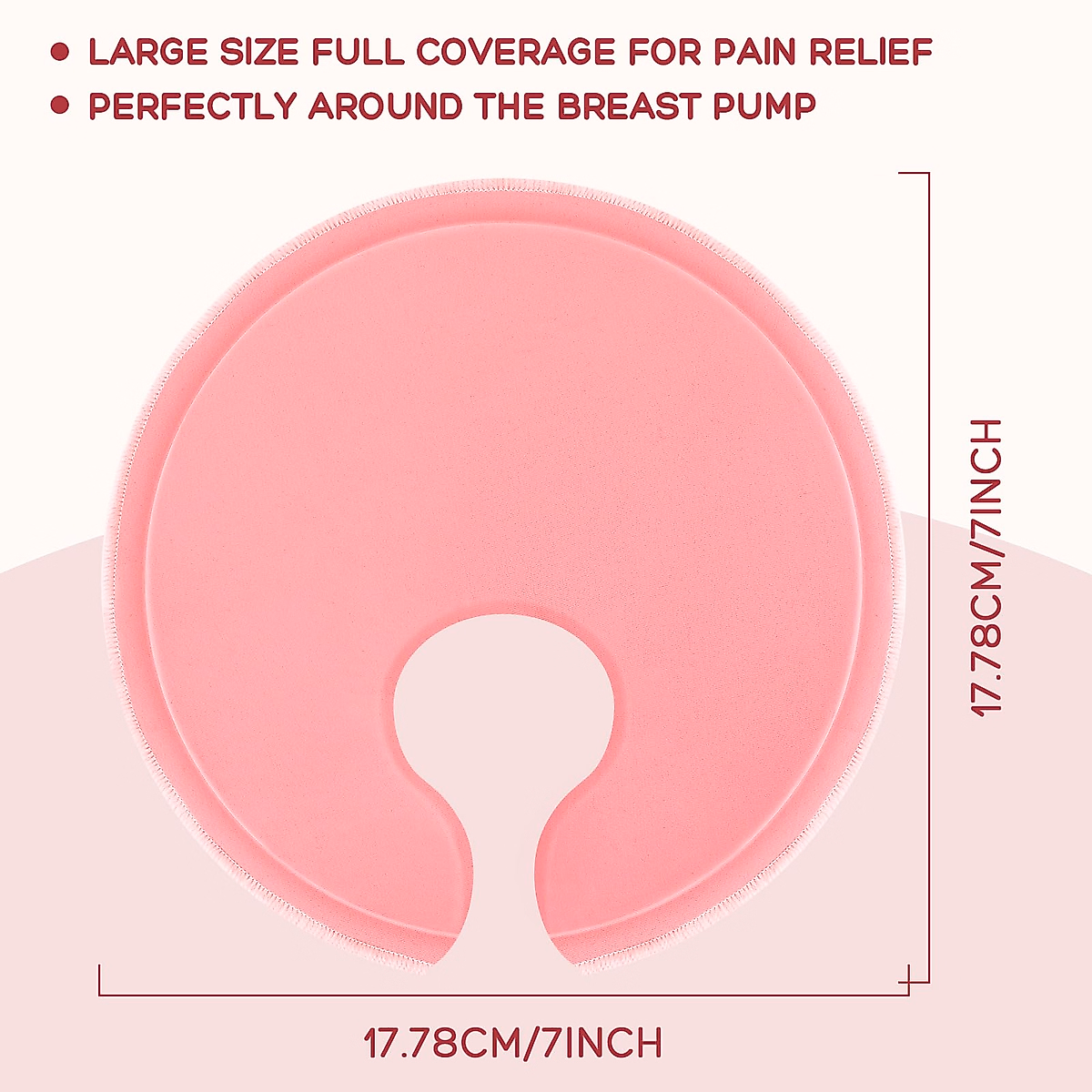 Luguiic Soft Gel Breast Therapy Pads for Breastfeeding & Pumping, Hot Cold Breast Ice Pack for Nursing Pain Relief, Engorgement, Mastitis,Nipple Pain,Breastfeeding Essentials for Nursing Mothers