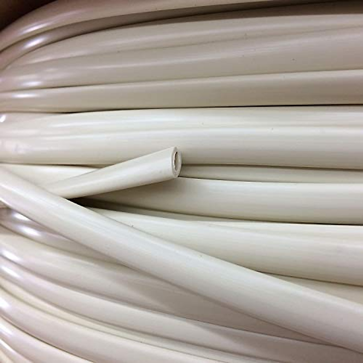 25' White Oval Vinyl Cord Spline Strapping Plastic Mid Century Retro to Repair Patio Furniture Beach Chair