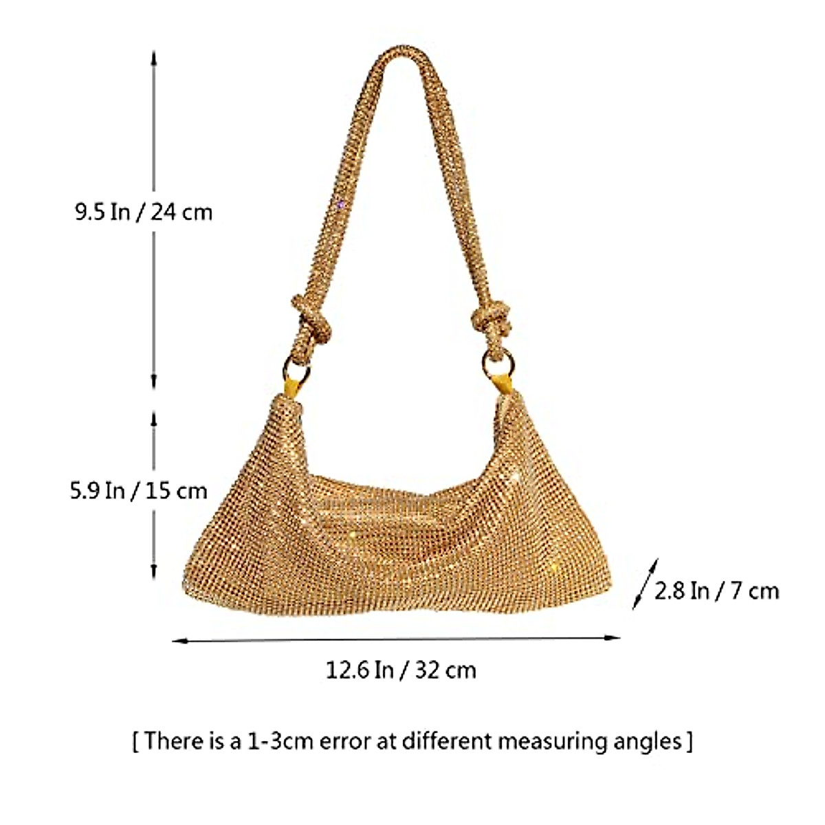 Womens Rhinestone Purse Sparkly Bag Diamond Clutch Purses for Women Rhinestone Evening Bag Hobo Handbag Green