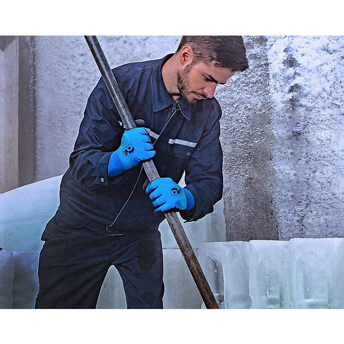 Waterproof Thermal Winter Work Gloves Fleece Liner Insulated Warm for Gardening Car Washing Fishing Outdoor