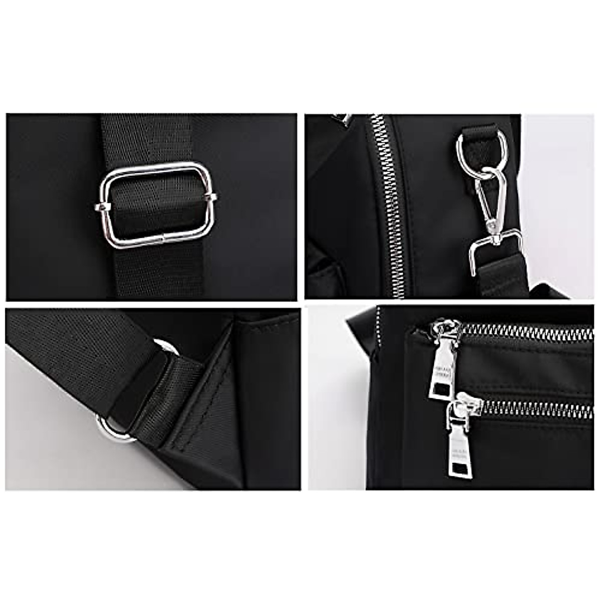 JIANLINST Women's Mini Backpack Purse Fashion Rucksack Daypack Small Shoulder Bag Black