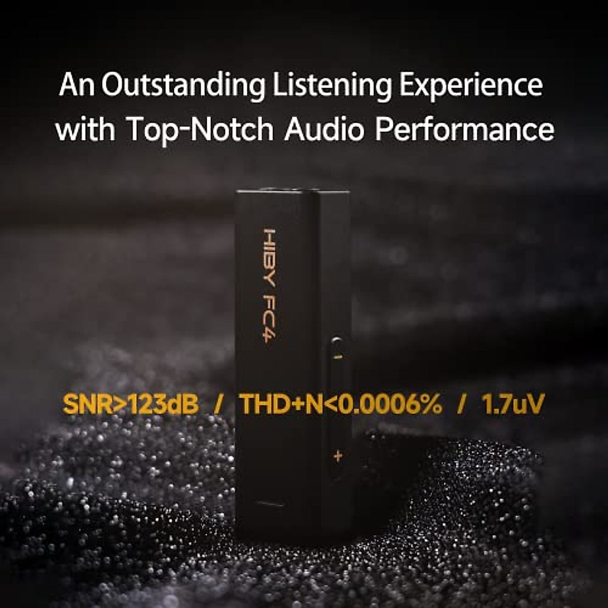 HiBy FC4 Portable Headphone amp dac mqa dongle USB dac high Driving Power MQA 16X PCM 768kHz DSD 256 Native for Android/iOS/Mac/Windows.