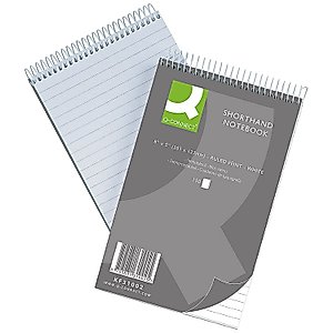 Q-Connect Feint Ruled Shorthand Notebook 300 Pages 203x127mm (10 Pack) 31002