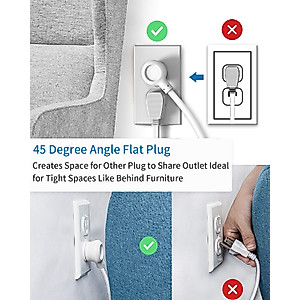 Travel Power Strip with USB C Port, NTONPOWER Small Power Strip with Flat Plug,Multi Plug Travel Extension Cord Portable Power Strip with 2 Outlets 3 USB (1 USB C), for Cruise Travel Home Essentials