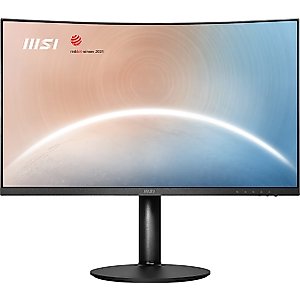 MSI Modern MD271CP, 27" Monitor, 1920 x 1080 (FHD), Curved VA, 75Hz, TUV Certified Eyesight Protection, 4ms, HDMI, Displayport, USB C, Tilt, Swivel, Height Adjustable, Pivot,Black