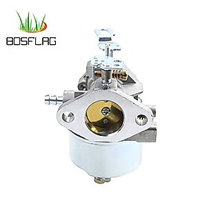 BOSFLAG 632334 Carburetor Replaces Tecumseh 632110, 632111, 632370, 632536, 640105, 632334A, 632370A, John Deere AM108405, AM100246 for Tecumseh HM100, HM80, HM70, OH358SA, OHSK110, HSSK50 Engines