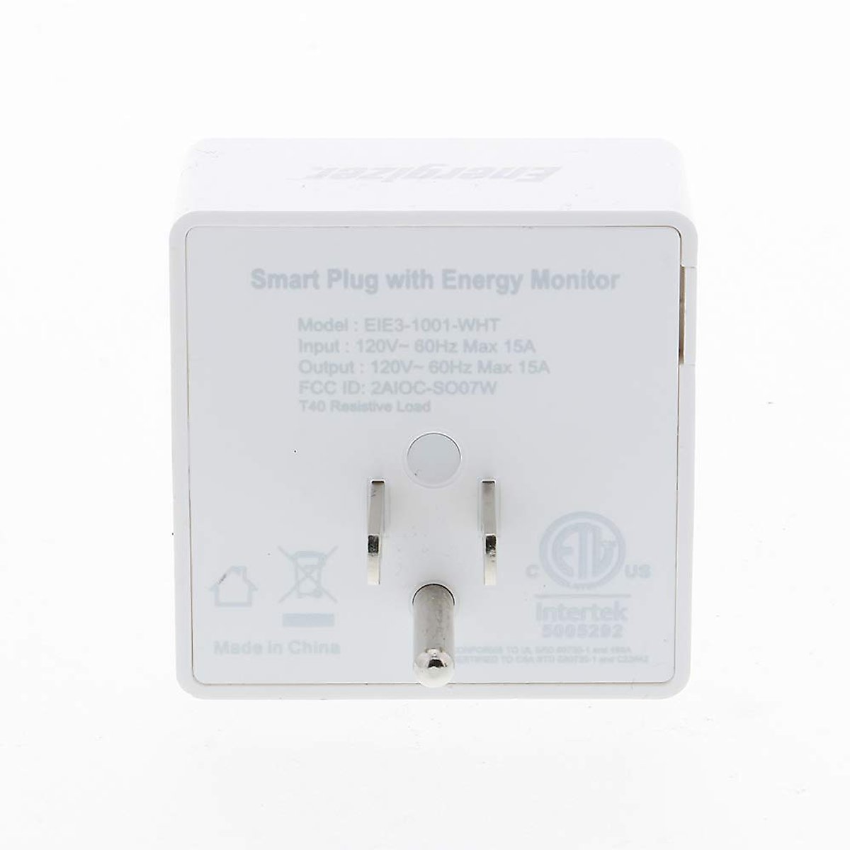 Energizer Connect Smart Indoor Plug with Energy Monitor, Automation, Remote Access and Voice Control | Compatible with Alexa and Google Assistant