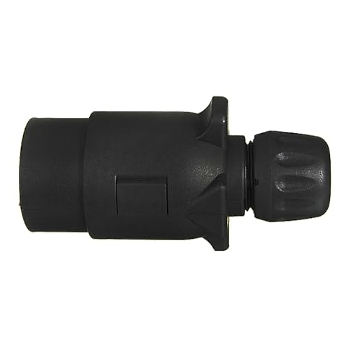 Vdaxvme 7 Pin Adapter Trailer Connector 12V Towbar Towing Waterproof Socket Adapter Standard European Car Truck Caravans Trailer Light Connector 7-Way Round Pin Adapter