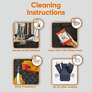 Dog Car Seat Cover for Back Seat | Waterproof Scratch Proof Back Seat Cover for Dogs | Pet Hammock Car Cover with Mesh Window | Nonslip Heavy Duty Dog Seat Covers for Cars Trucks SUV