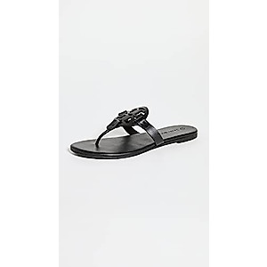 Tory Burch Women's Miller Soft Sandal, Perfect Black, 8 Medium US