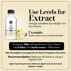 Dolce Flav Vanilla Extract 2 oz – Kosher, Sugar-Free, Concentrated Vanilla Flavoring for Baking, Cookies & Desserts, Includes Measured Dropper