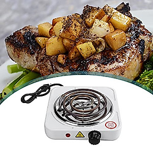 500W-1500W Portable Electric Single Burner Hot Plate Kitchen Stove Dorm Cooktop