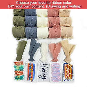 TETOU 50Pcs Acrylic Place Card for Wedding Frosting DIY Table Seating Cards Wedding Supplies with Blue Ribbon