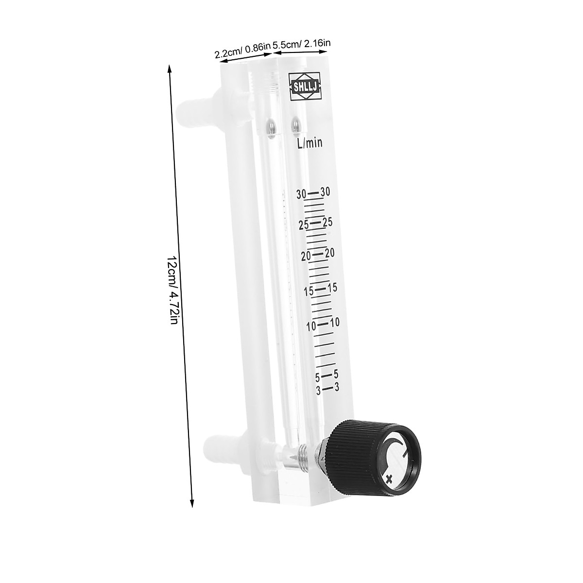 GLEAVI Barometer Air Flow Meter Regulator Argon Tube Flowmeter Control Valve for Gas Meter Flow Meter for Argon Gas Air Flow Tool Air Flow Control Valve Adjustable Gas Flowmeter Brass