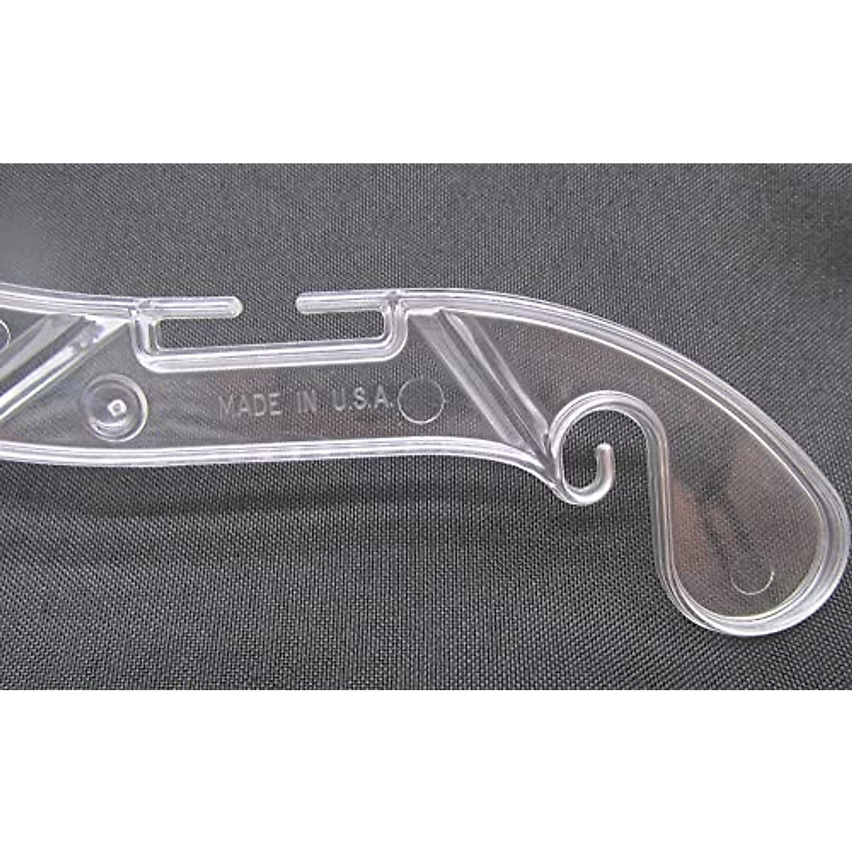 NAHANCO 414LH Junior Plastic Hangers, Super Heavy Weight Shirt Hangers, Long Swivel Hook, 14", Clear (Pack of 100)