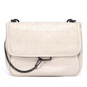 LOVEVOOK Quilted Crossbody Bags for Women Leather Shoulder Bag with Chain Strap