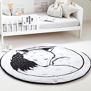 Hiltow Round Rugs Baby Rug