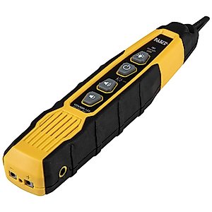 Klein Tools VDV501-852 Cable Tester & VDV500-123 Cable Tracer Probe-Pro Tracing Probe with Replaceable Non-Metallic, Conductive Tip and a Light for Use in Dark Spaces