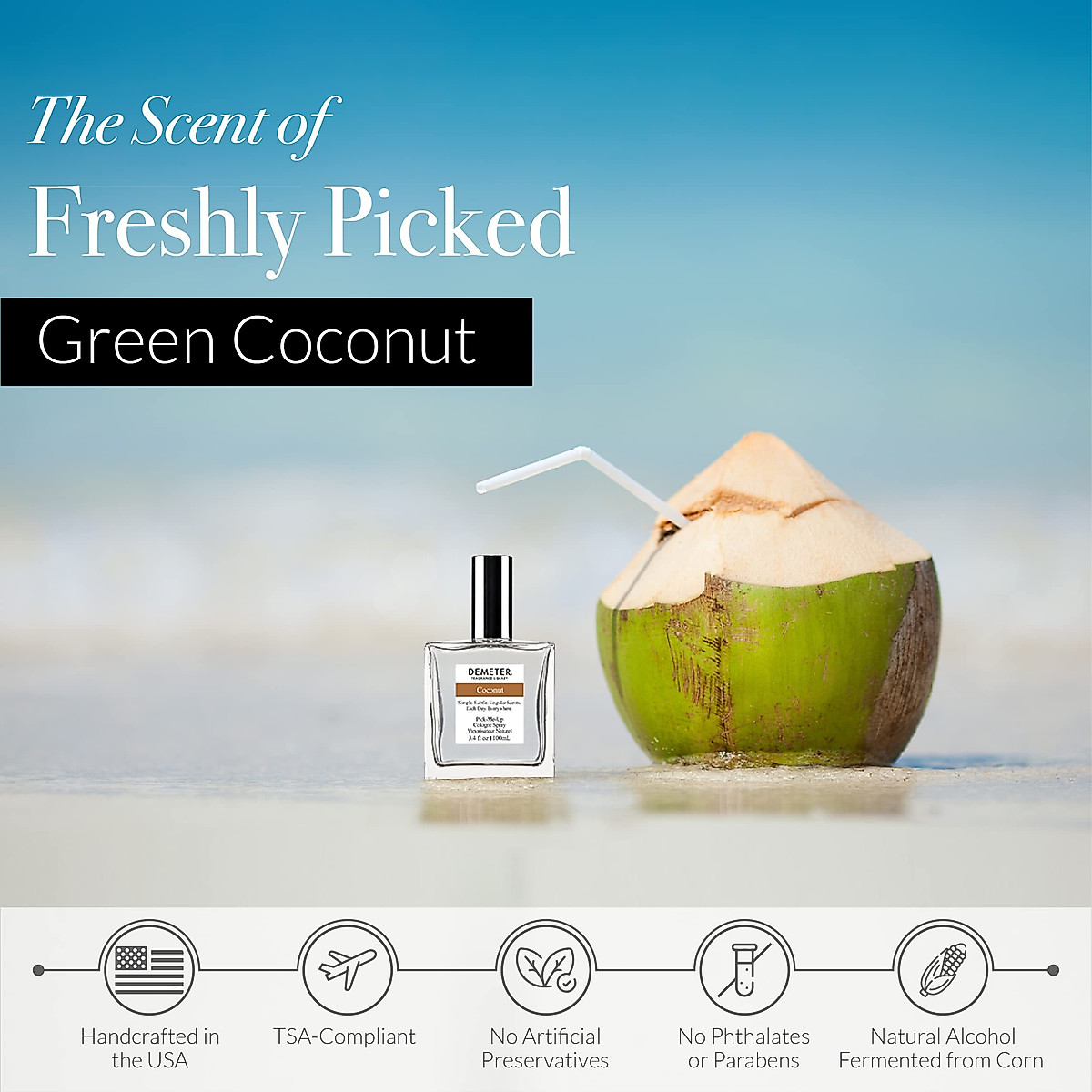 DEMETER Fragrance Library 3.4 oz Cologne Spray - Coconut