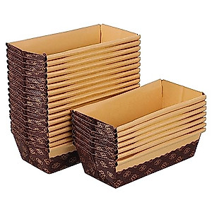 Alipis 25pcs bread tray cake stencil cake pans loaf pan bread pan baking pan Disposable Baking Mold Toast baking loft bread containers nonstick bakeware oven pan bread box Medium Paper