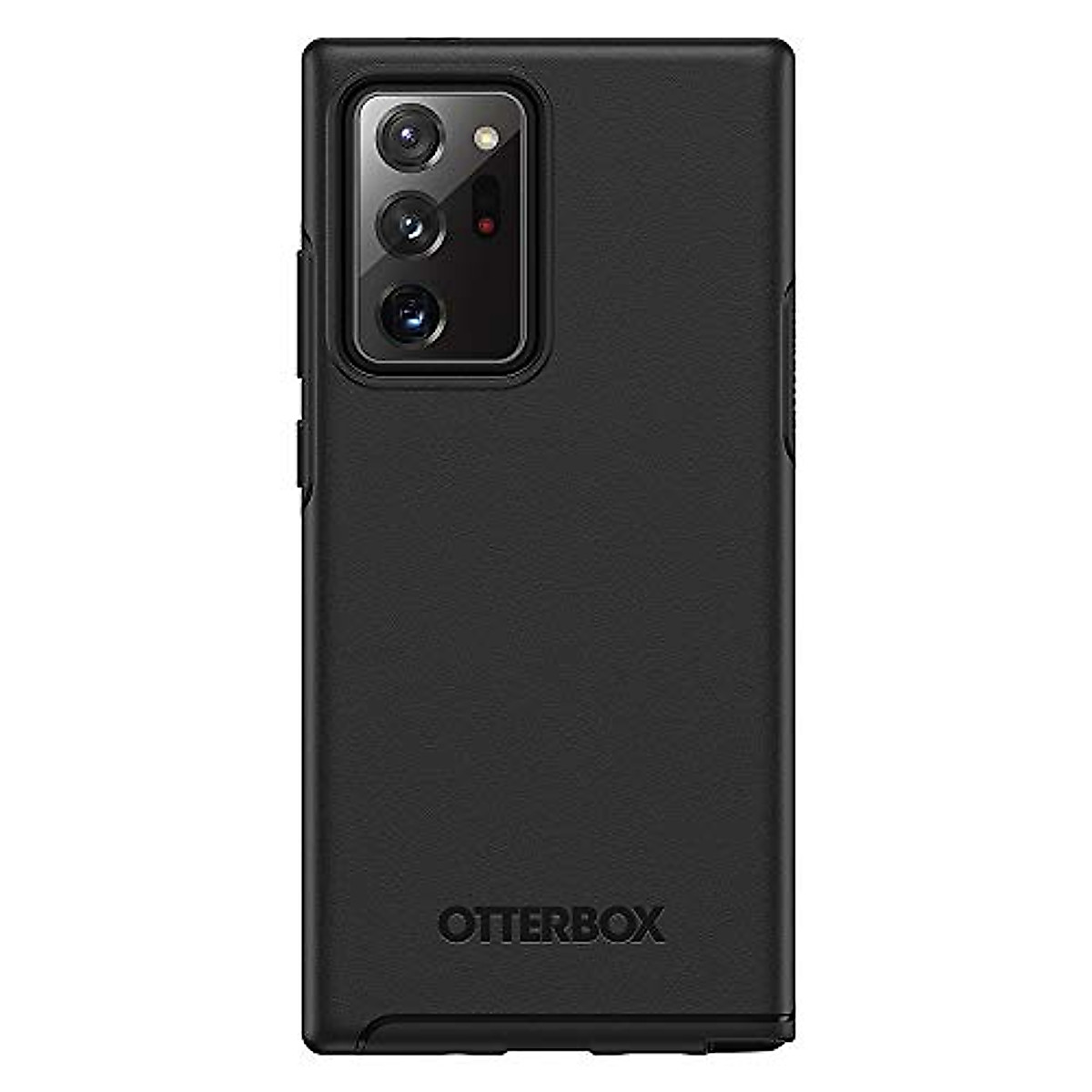 OtterBox Galaxy Note20 Ultra 5G Symmetry Series Case - BLACK, ultra-sleek, wireless charging compatible, raised edges protect camera & screen