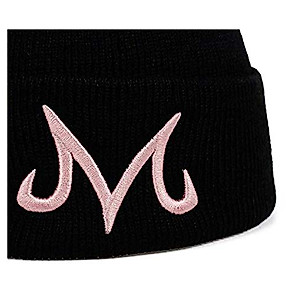 Jun New Brand Majin Buu Winter Hat Cotton Knitted Hat Knitted Beanie Hat for Pink Black (Black)