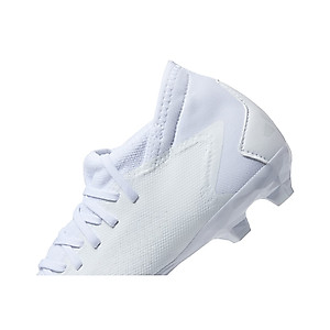 adidas Unisex Predator Accuracy.3 Firm Ground Soccer Shoe, White/White/Black, 8.5 US Men