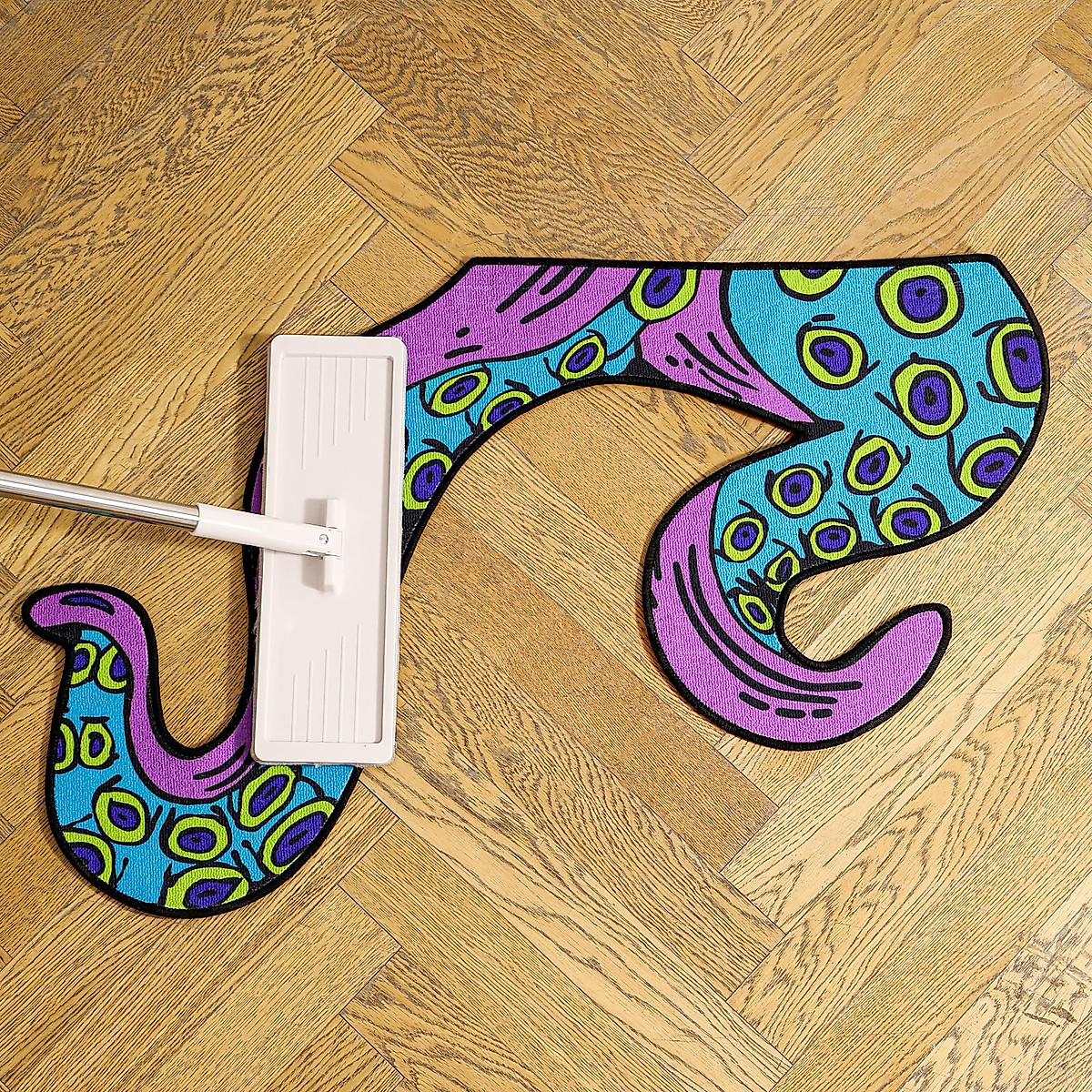 MSTOFFY Cute Tentacle Octopus Small Unique Non Slip Area Rug Door Mat Trendy Preppy Funny Rugs for Living Room Indoor Mat Welcome Doormat Indoor Carpet Funky Decorative Mats