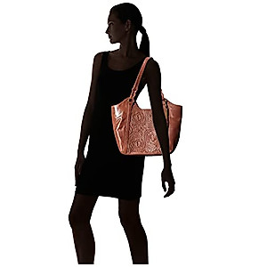 The Sak womens Women s Sierra Leather Shopper, Teak Leaf Embossed, One Size US