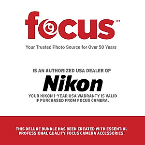 Nikon D3500 DSLR Camera with AF-P DX NIKKOR 18-55mm f/3.5-5.6G VR Lens- Bundle with DSLR Case, 32GB Card, Flash, Filters, Accessories