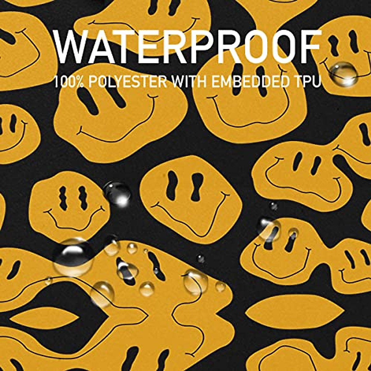 Pencil Pouch Pencil Case Pencil Bag Pen Case Pouch Box Organizer for Teen Girls Boys School Students Men Women Waterproof Zipper Pouch for Office Supplies Makeup, Hippie Trippy Melting Smiley Face