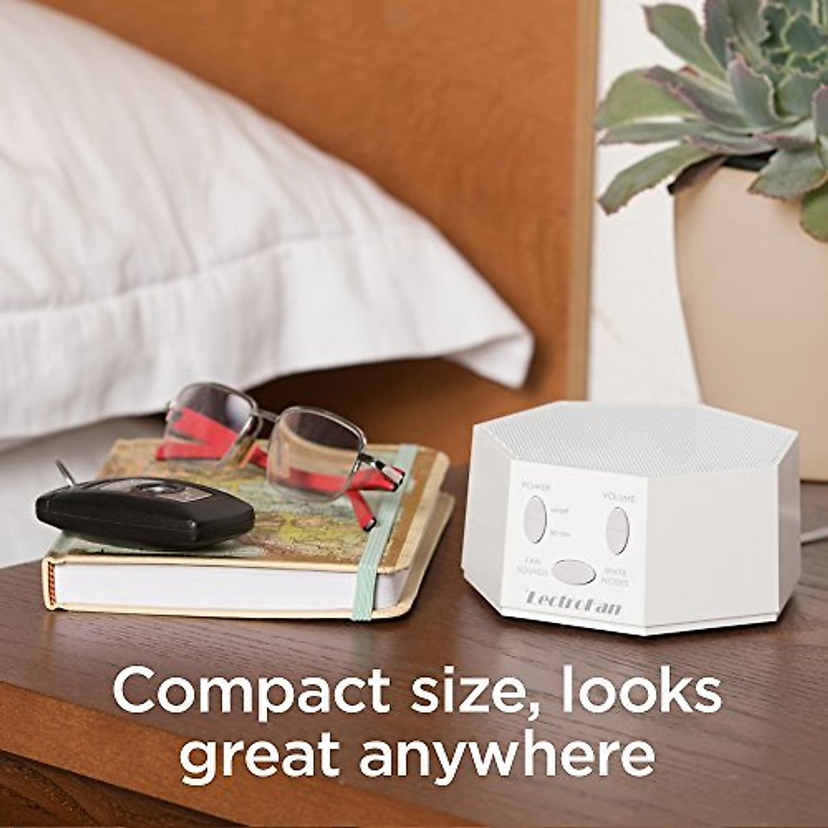 LectroFan High Fidelity White Noise Machine with 20 Unique Non-Looping Fan and White Noise Sounds and Sleep Timer