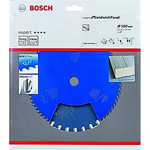 Bosch Accessories 0 W 0 V 2608644365 EX SH H 160x20 mm Circular Saw Blade with 30 Teeth, Blue