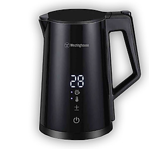Westinghouse 220 volts Kettle -Smart -Double Wall-Variable Temperature kettle - Stainless steel interior and cool touch exterior 1.7 LIter 220v 240 volt (NOT FOR USE IN USA)