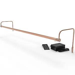 Cocoweb 43" Tru-Slim LED Picture Light in Rose Gold with Non-Dimmable Hardwire Kit with Remote
