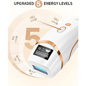 Laser Hair Removal for Women Permanent IPL Face Leg Arm Back Whole Body Hair Remover, 999,999 Flashes FDA Cleared Home Use Device