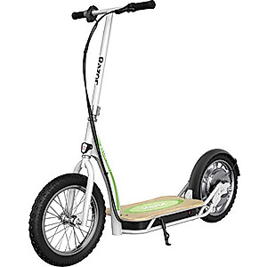 EcoSmart SUP Electric Scooter – 16" Air-Filled Tires, Wide Bamboo Deck, 350w High-Torque Hub-Driven Motor, Up to 15.5 mph & 15.5 Miles Range, Rear-Wheel Drive