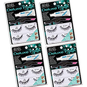 Ardell False Eyelashes Deluxe Pack 120 Black 4 Pack